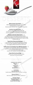 Fahrenheit Cleveland Menus