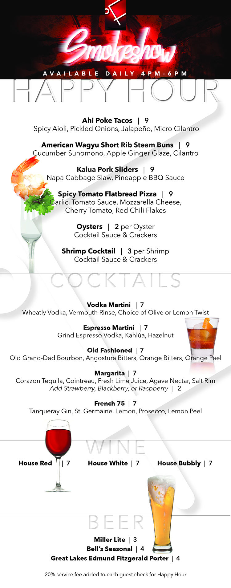 Fahrenheit Cleveland Menus