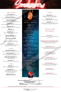 Fahrenheit Cleveland Menus