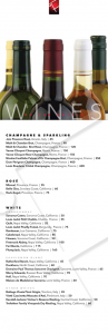 Fahrenheit Cleveland Menus