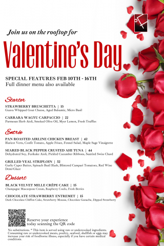 Fahrenheit Charlotte Menus