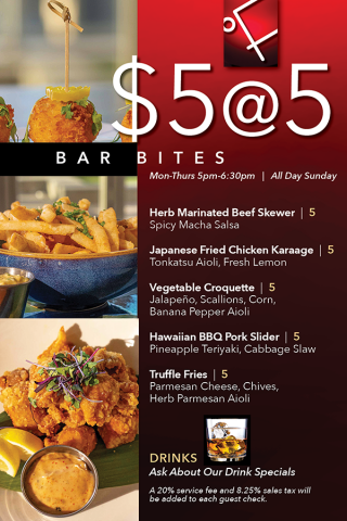 Fahrenheit Charlotte Menus